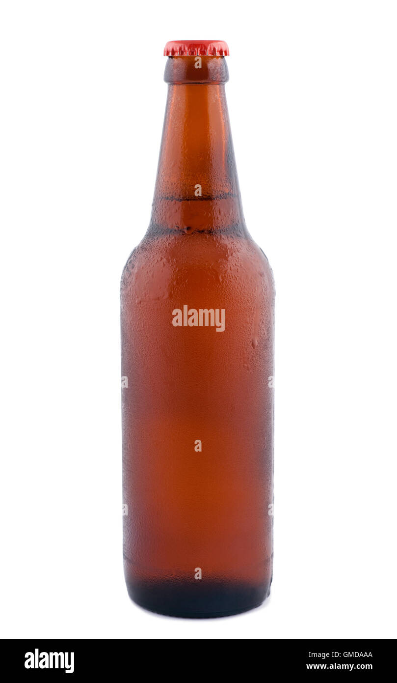 Beer in bottle isolated on white background Stock Photo - Alamy
