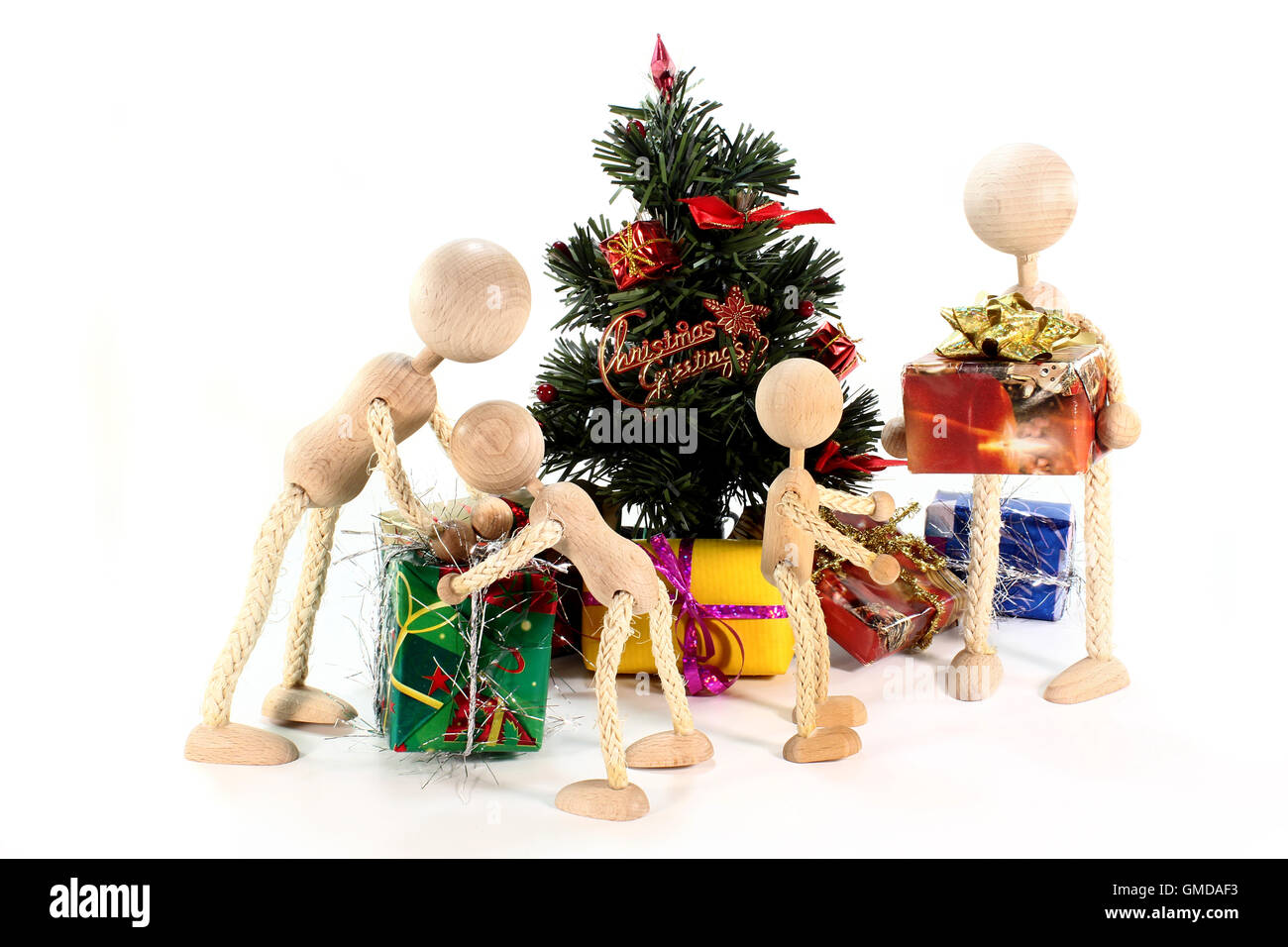 handing out of presents Stock Photo - Alamy