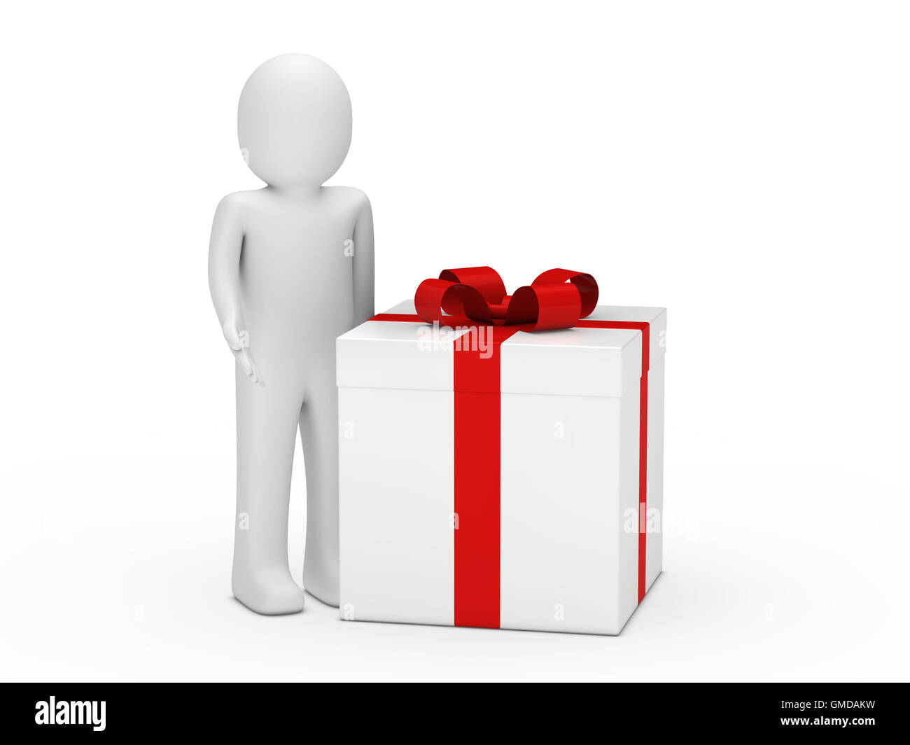 3d gift box merry Cut Out Stock Images & Pictures - Alamy