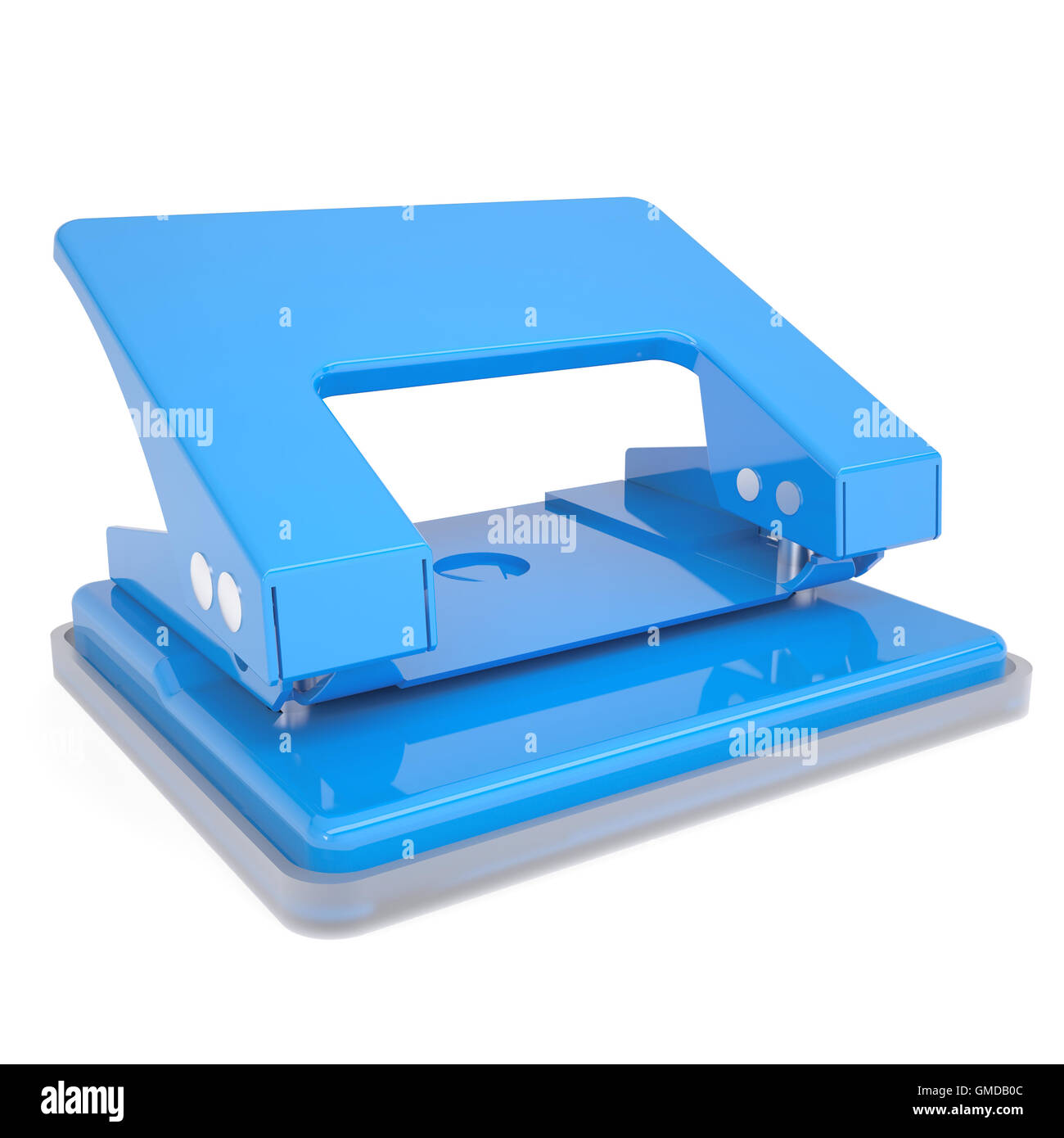 Blue hole punch Stock Photo - Alamy