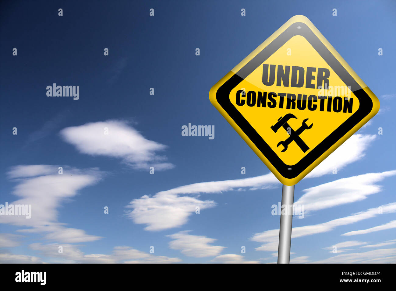 under construction sign Stock Photo - Alamy