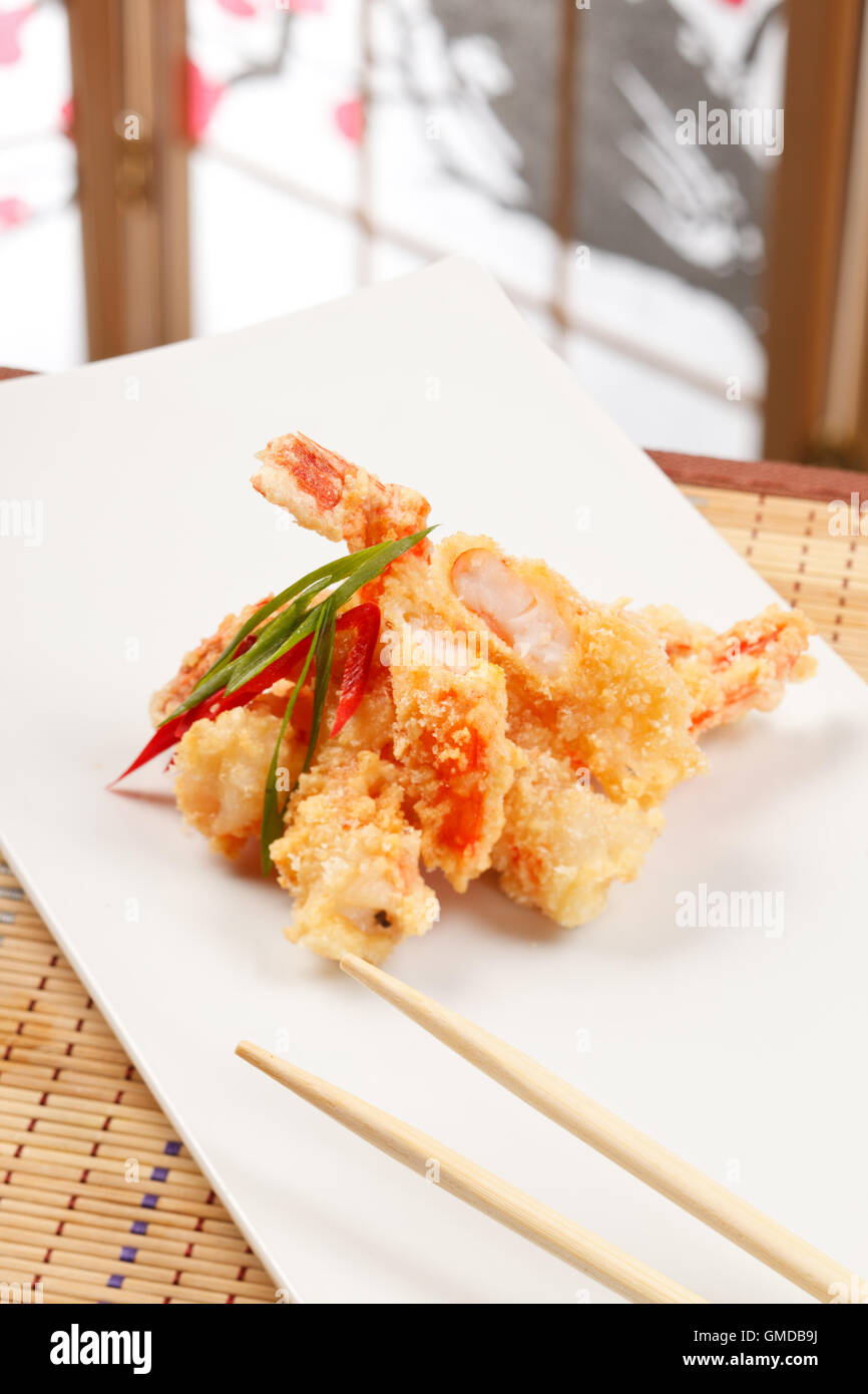 salmon in tempura Stock Photo - Alamy