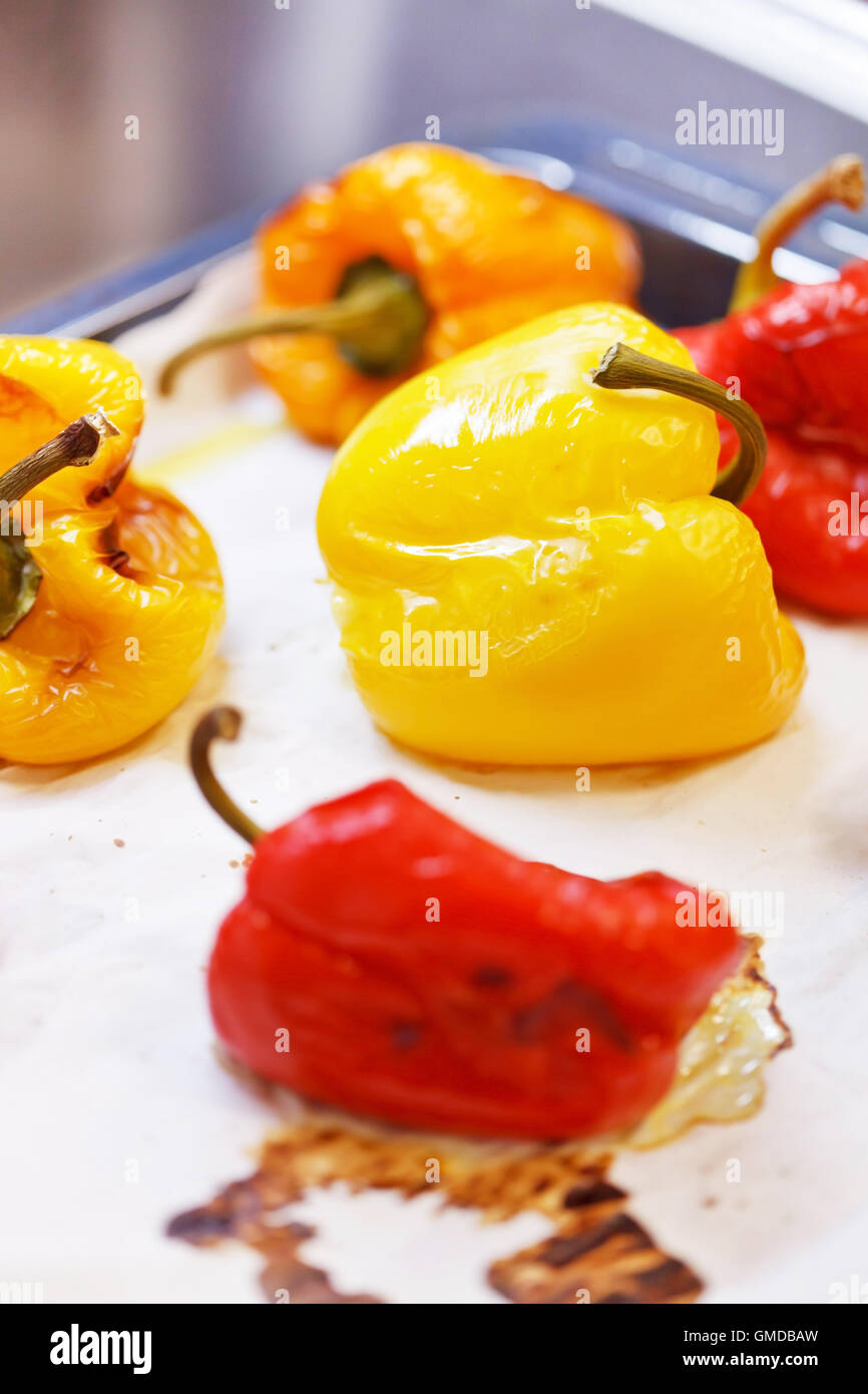 roasted peppers Stock Photo - Alamy