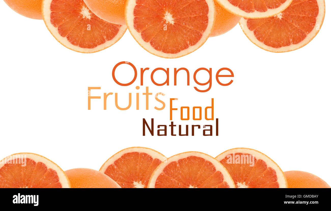 One and half oranges Stock Photo - Alamy