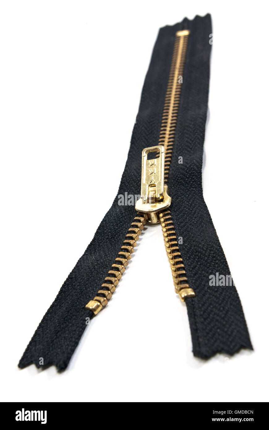 Gold zipper Cut Out Stock Images & Pictures - Alamy