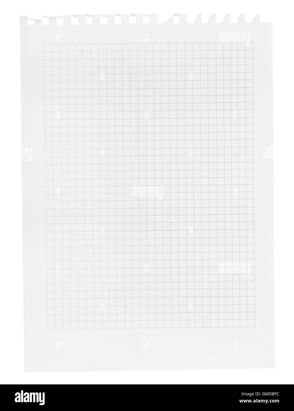 A page ripped off from the notebook Stock Photo - Alamy