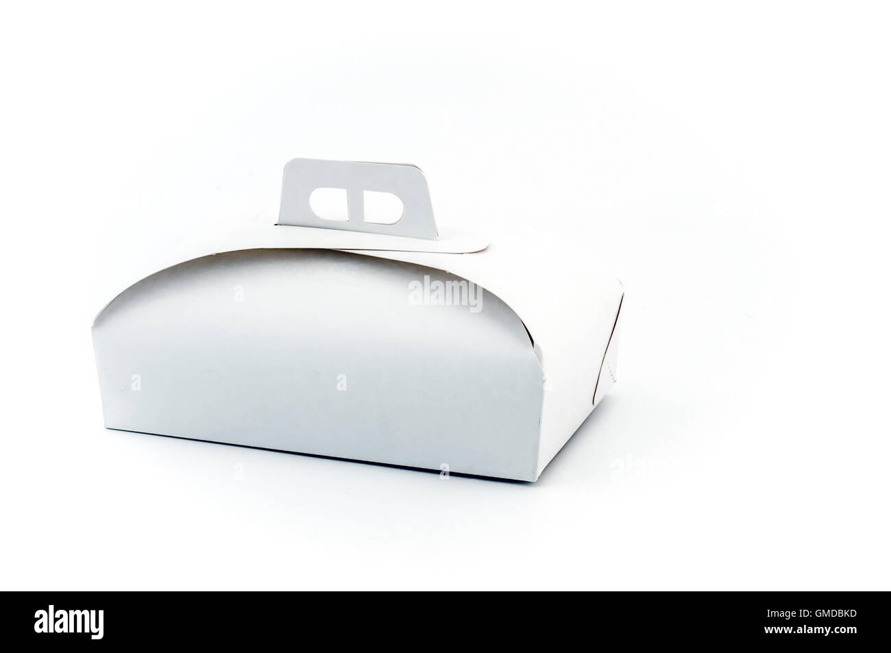 White paper cake box Stock Photo - Alamy