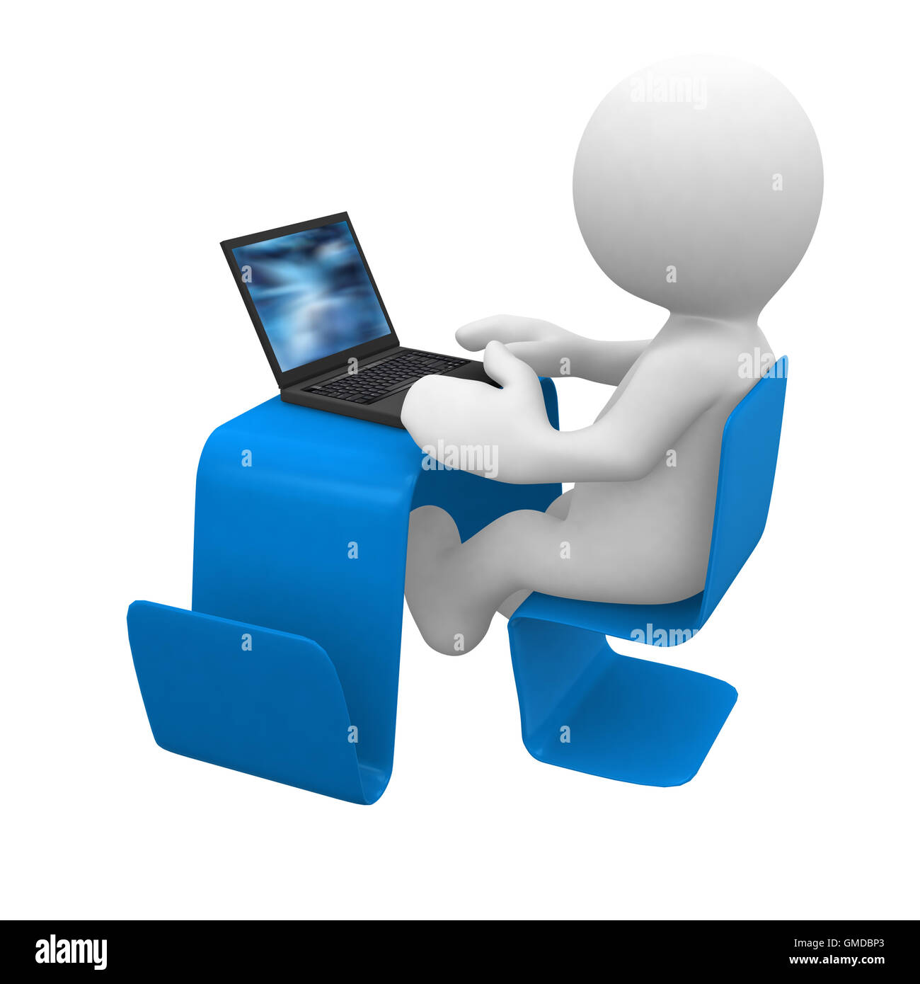 Desk laptop Cut Out Stock Images & Pictures - Alamy