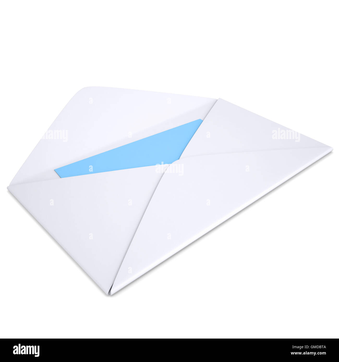Open white envelope Stock Photo - Alamy