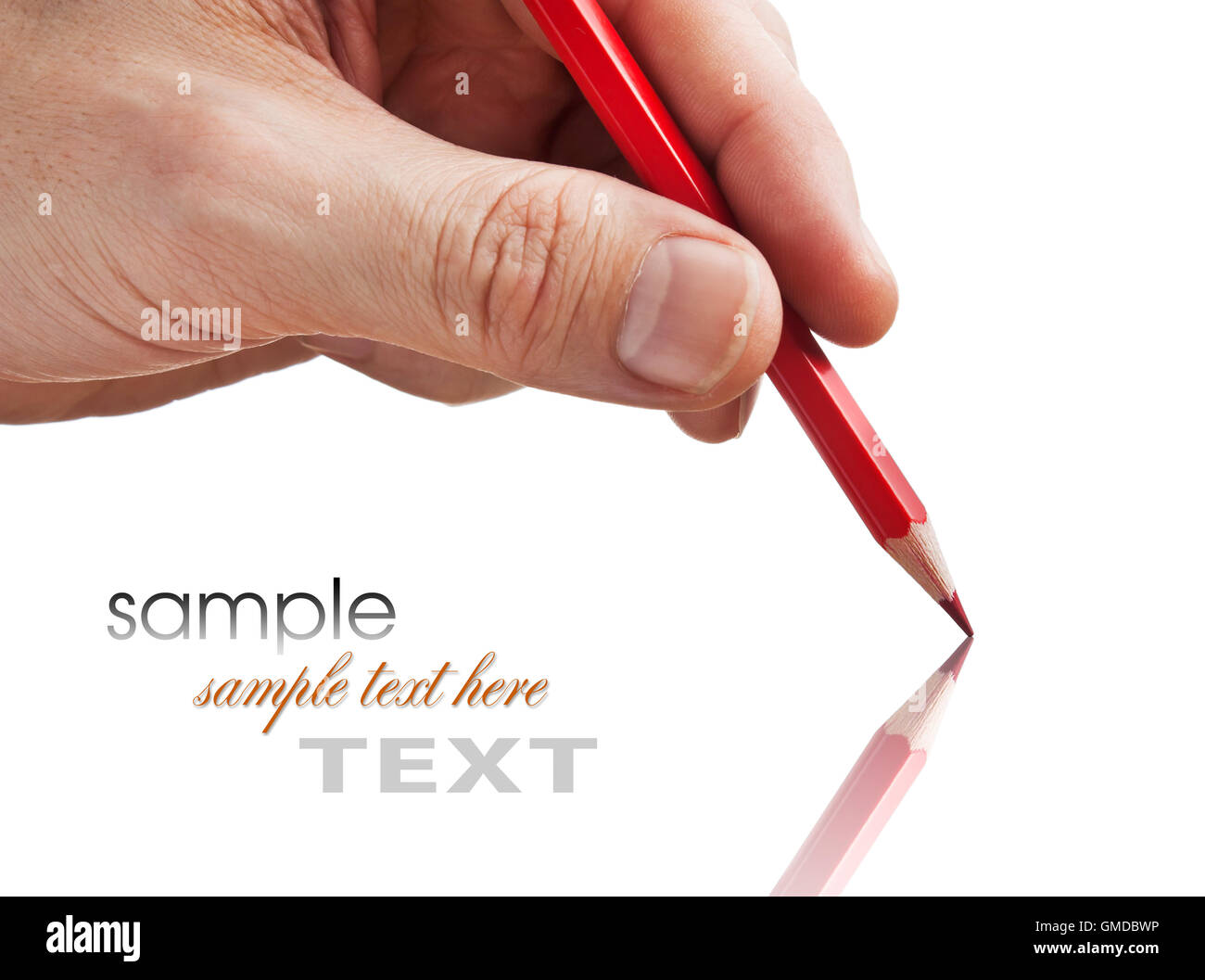 pencil in hand Stock Photo - Alamy