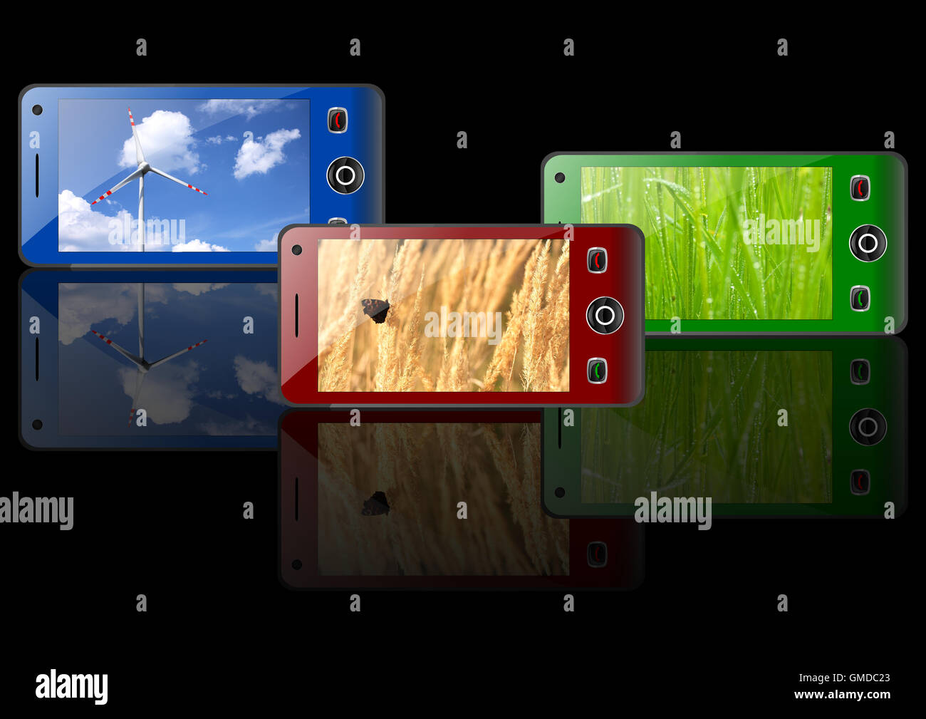 Computer mobile phone collage hi-res stock photography and images - Alamy