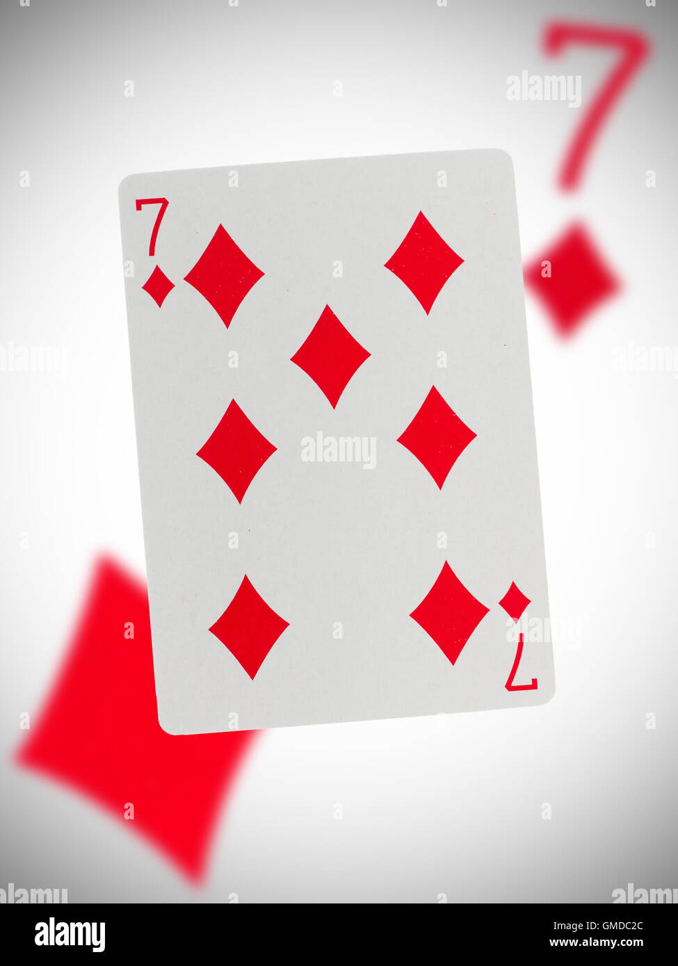 Playing card, seven Stock Photo - Alamy