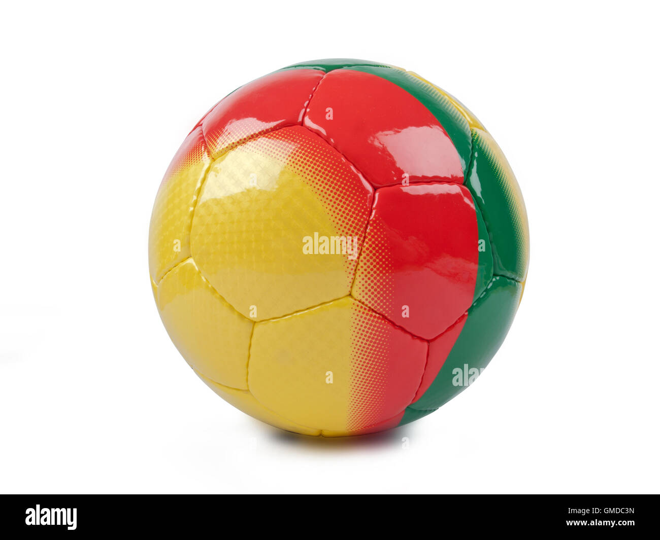 White and red soccer ball Cut Out Stock Images & Pictures - Alamy