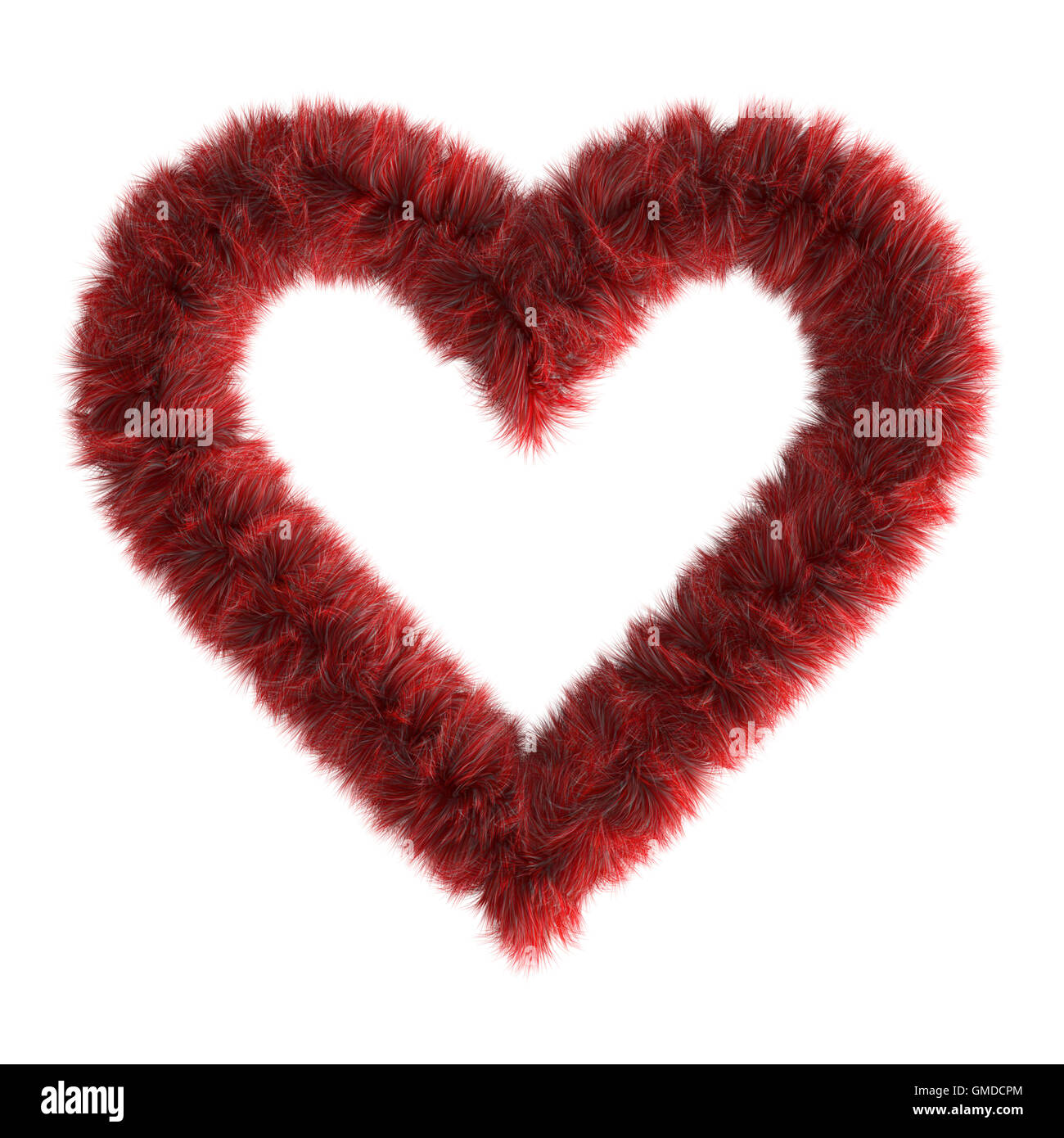 3d fur heart Stock Photo - Alamy