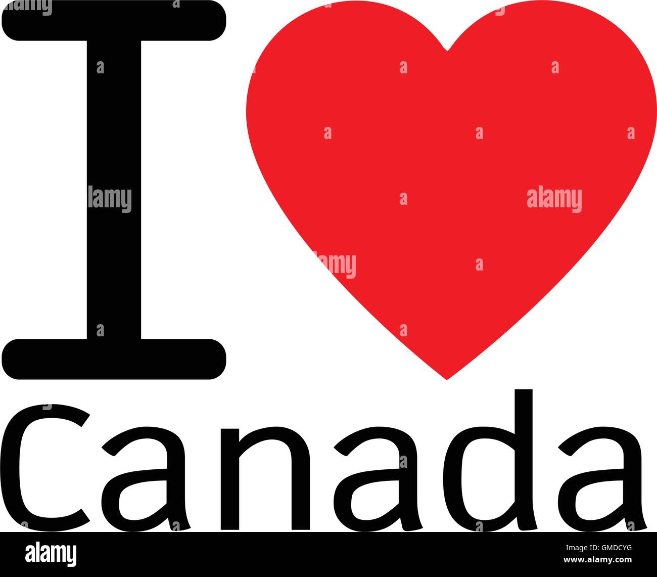 I love canada Stock Vector Images - Alamy