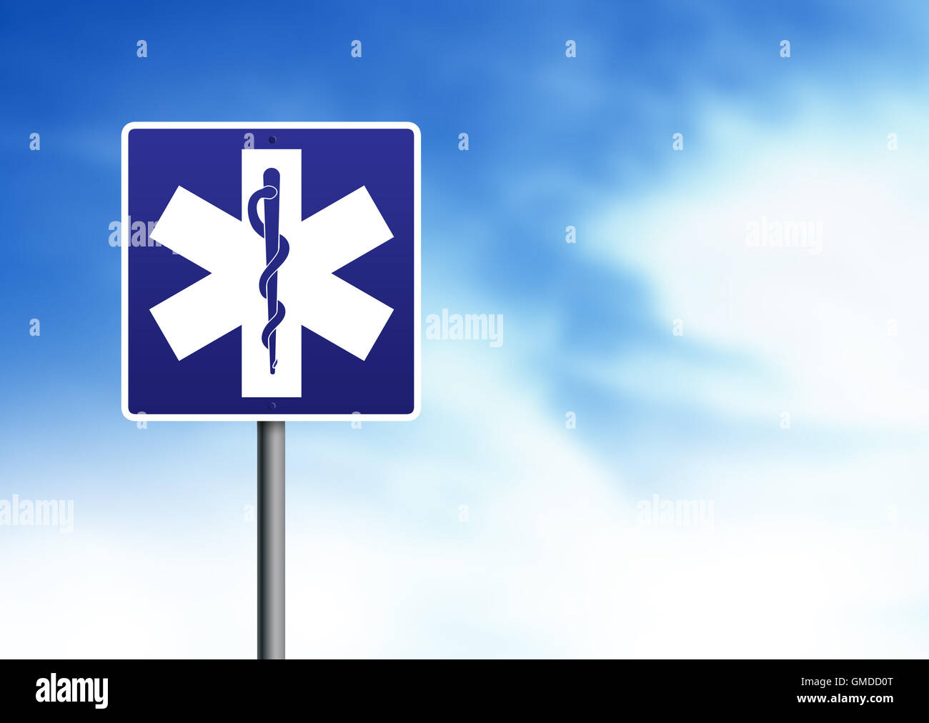 Ambulance Road Sign Stock Photo - Alamy