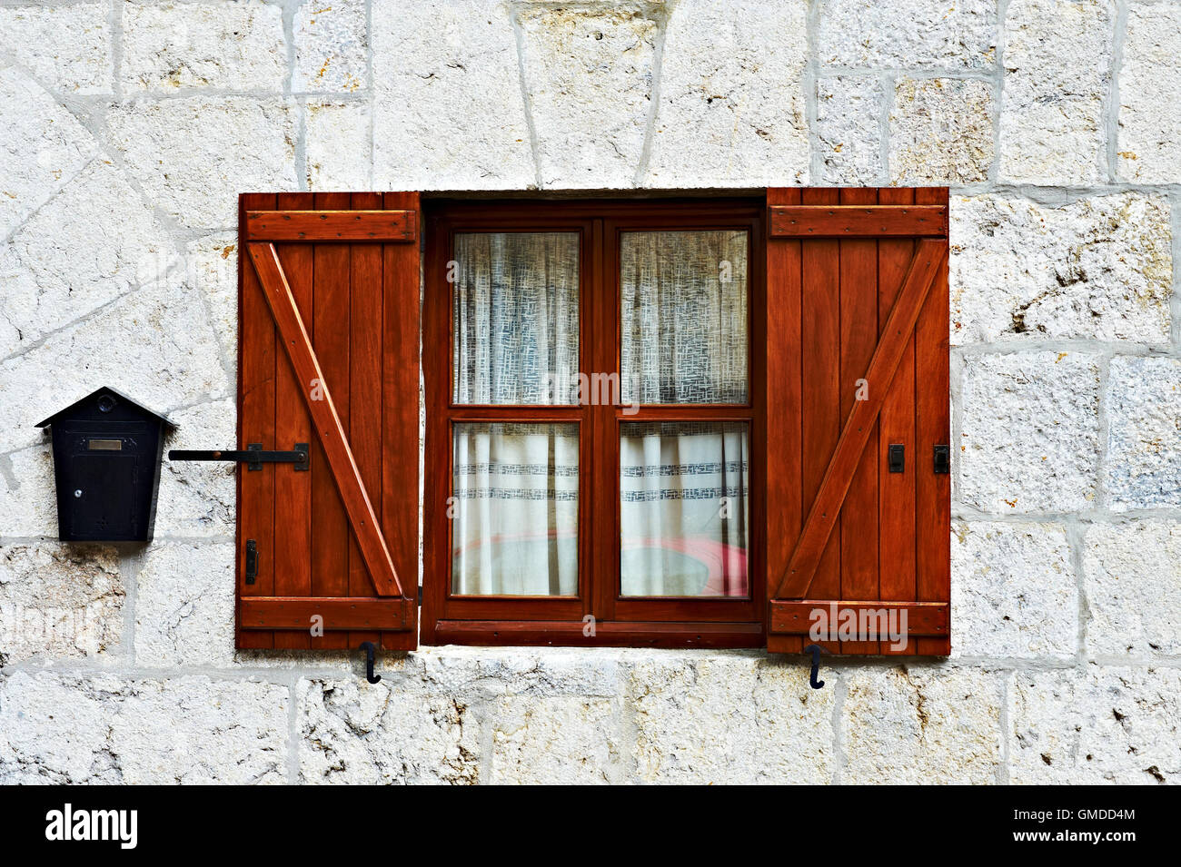 Window and Postbox Stock Photo - Alamy