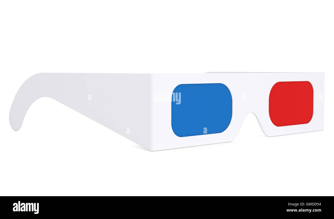 Paper anaglyph glasses Stock Photo - Alamy