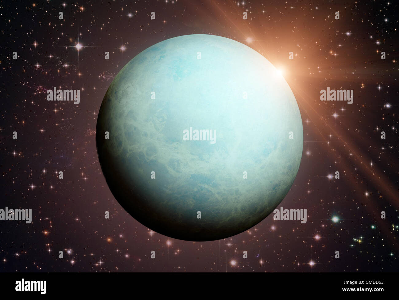 Solar System - Uranus. It is the seventh planet from the Sun and the ...