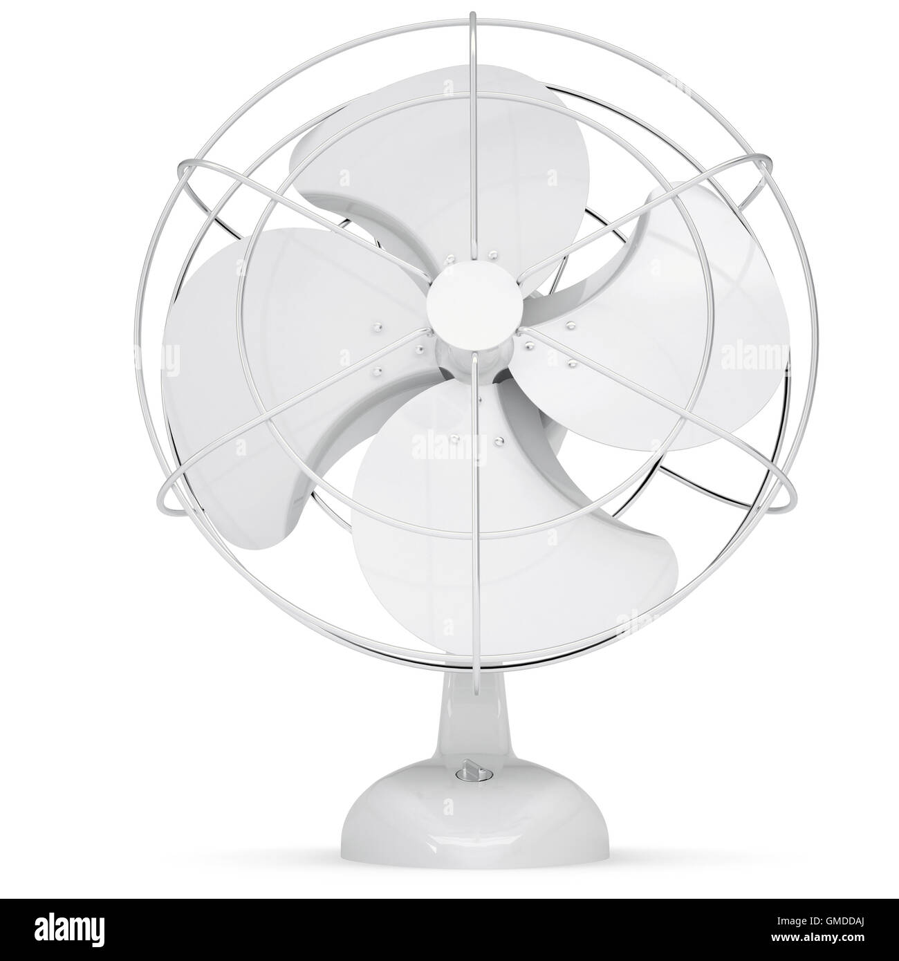 White desk fan Stock Photo - Alamy