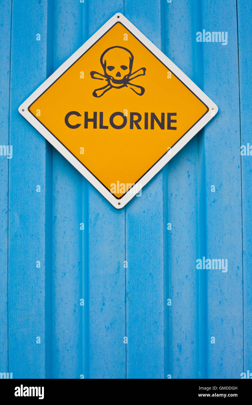Chlorine warning sign hi-res stock photography and images - Alamy