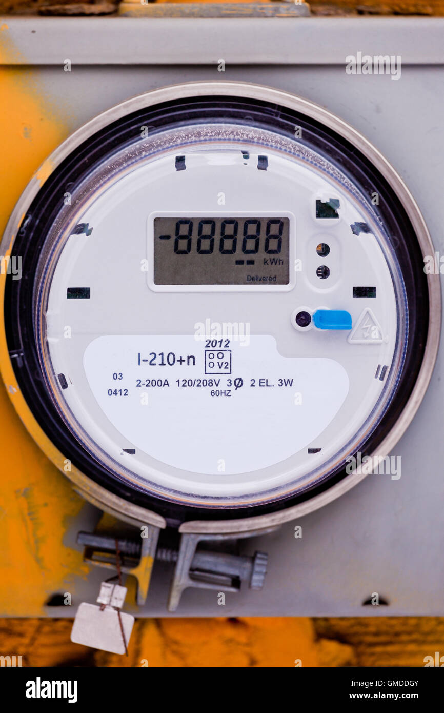 Smart grid residential digital power supply meter Stock Photo - Alamy