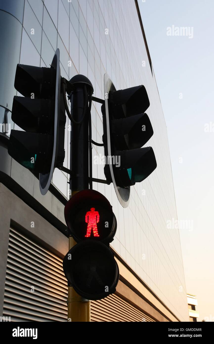 Pedestrian Control Signal Stock Photo - Alamy