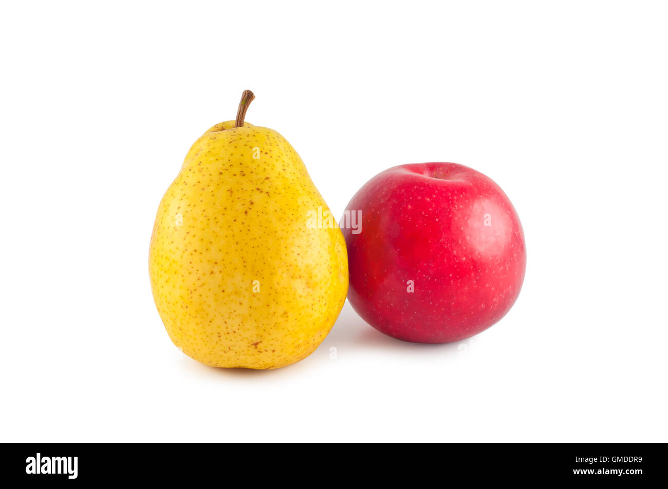 Pears apple isolated on white background Stock Photo - Alamy