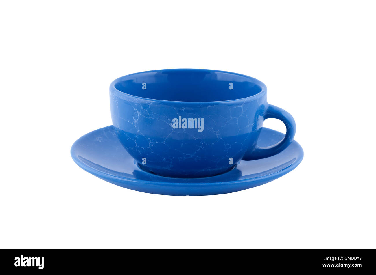 Dark blue cup isolated on white Stock Photo - Alamy