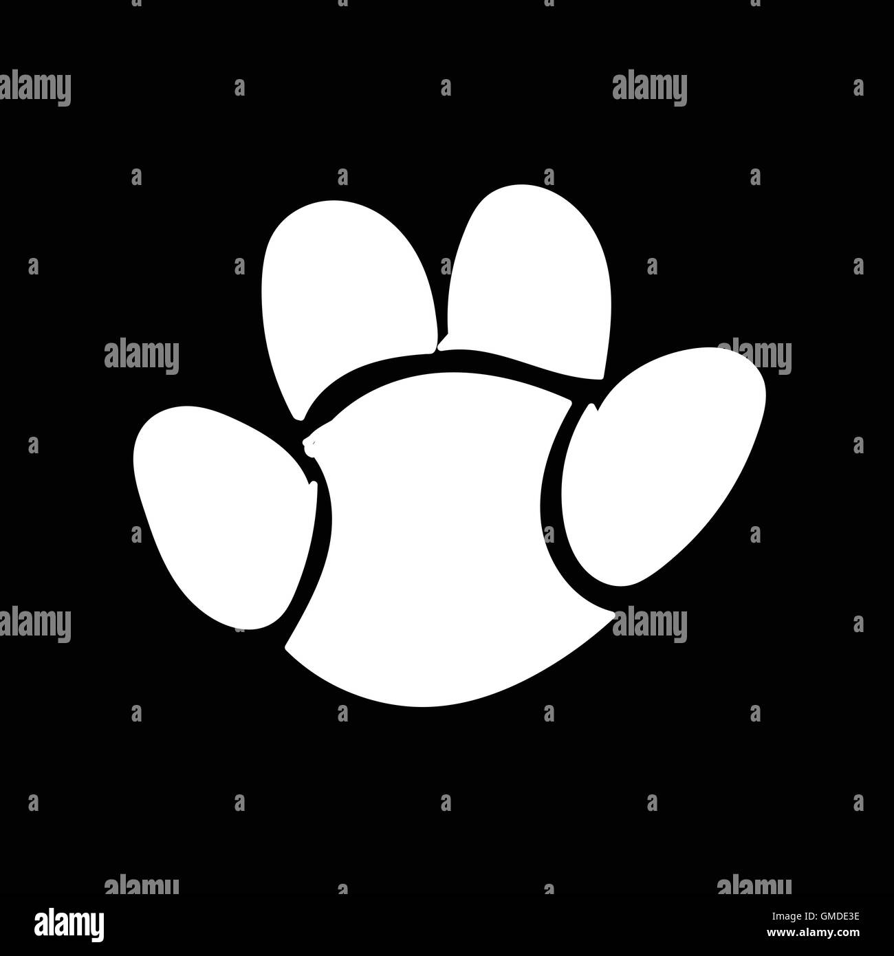 Animal footprint icon Illustration design Stock Vector Image & Art - Alamy