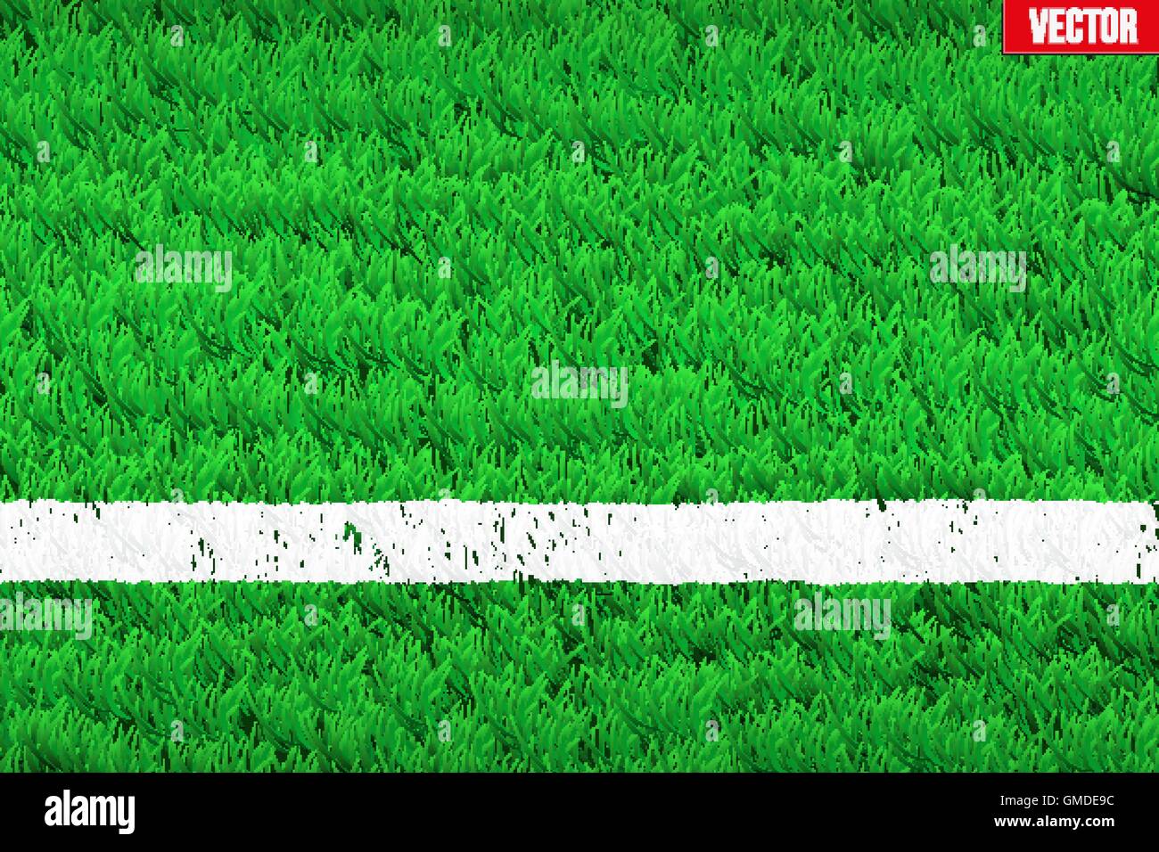 White line on Sport grass field Stock Vector Image & Art - Alamy