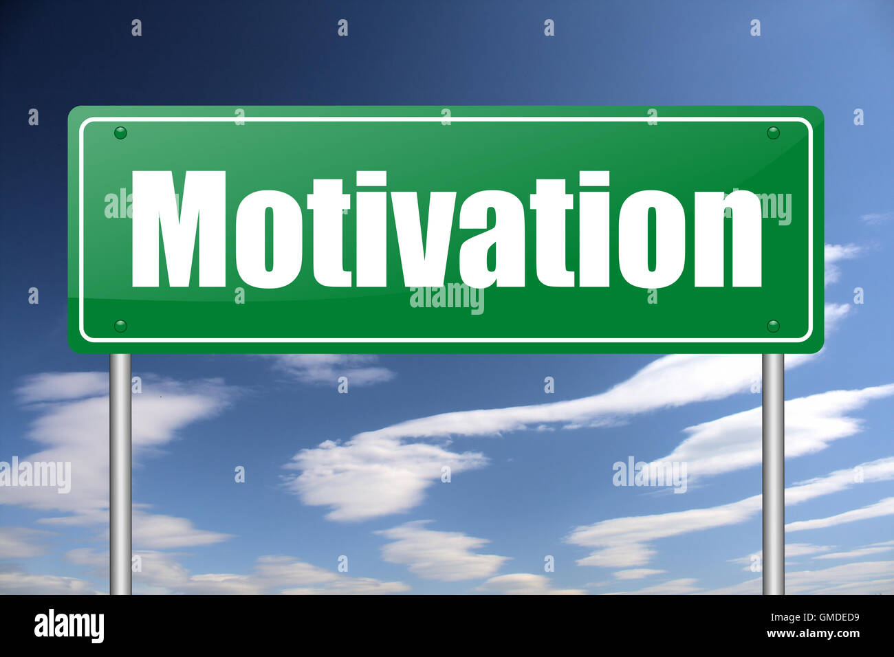 motivation traffic sign Stock Photo - Alamy