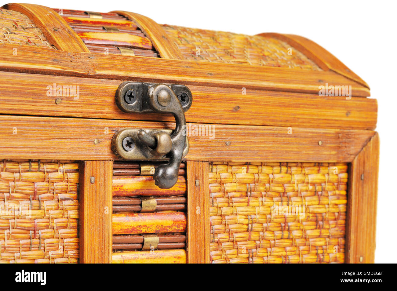 Vintage decorative box with a lock Stock Photo - Alamy