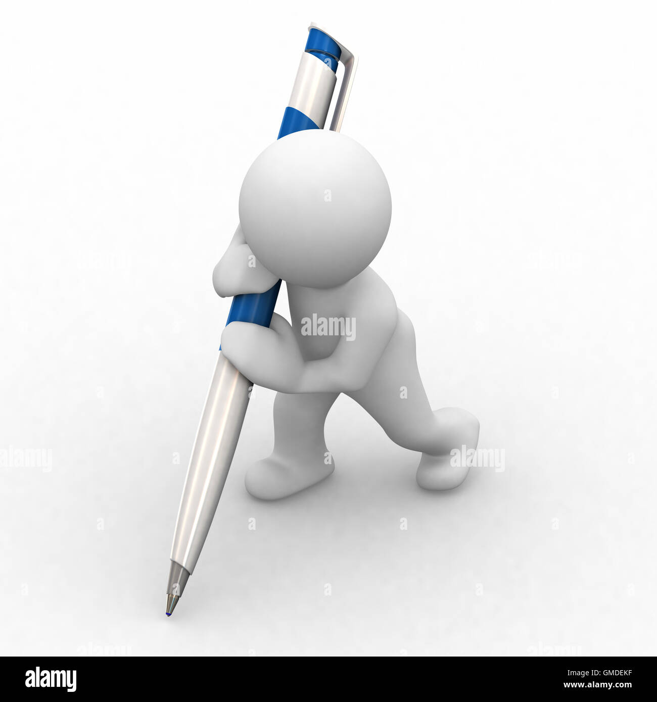 little person big pen Stock Photo - Alamy