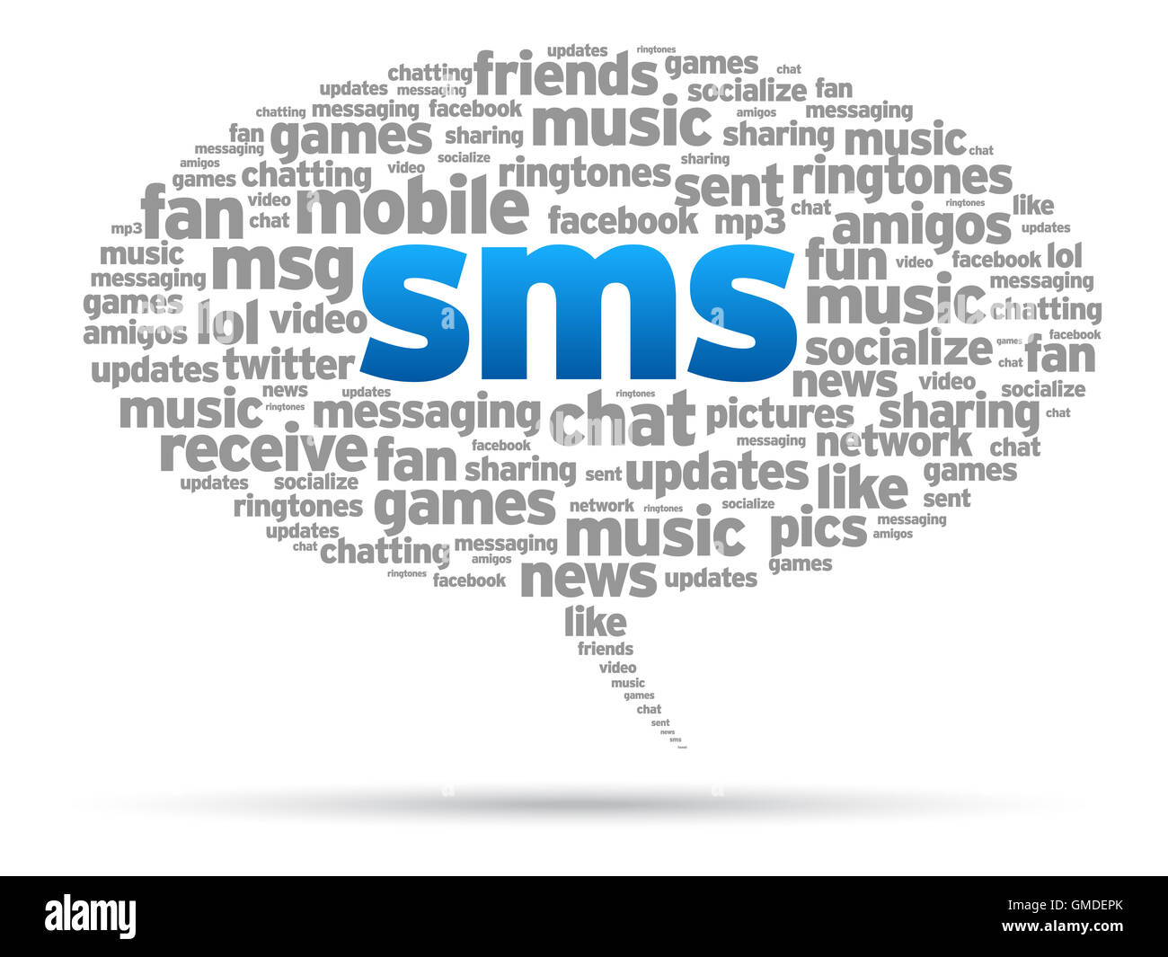 Speech Bubble - SMS Stock Photo - Alamy