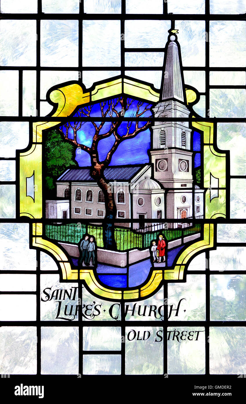 London, England, UK. St Giles' Cripplegate Church, Fore Street ...