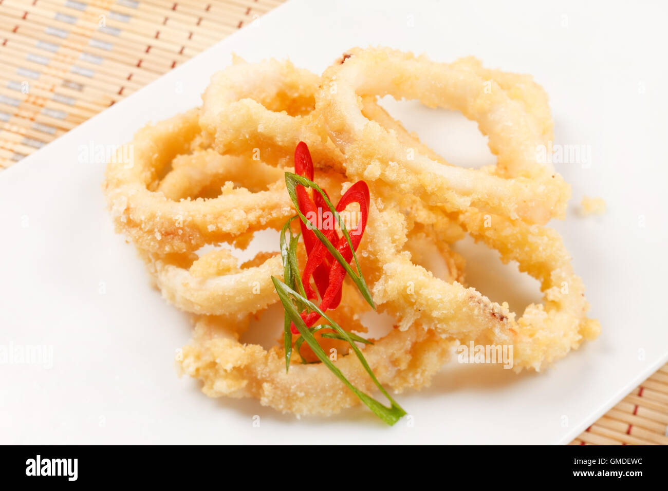 Fried Calamari Rings Stock Photo - Alamy