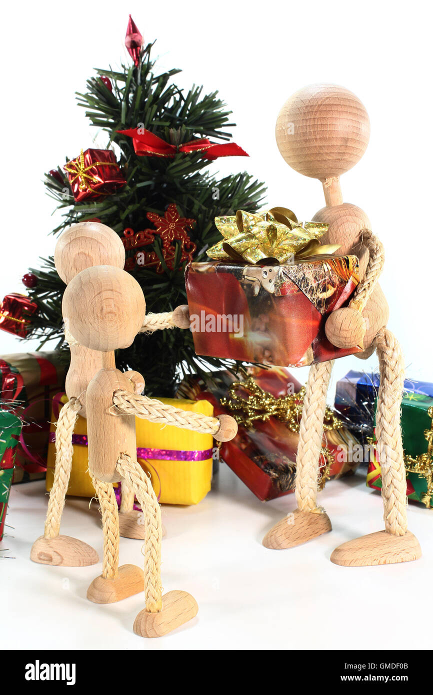 handing out of presents Stock Photo - Alamy
