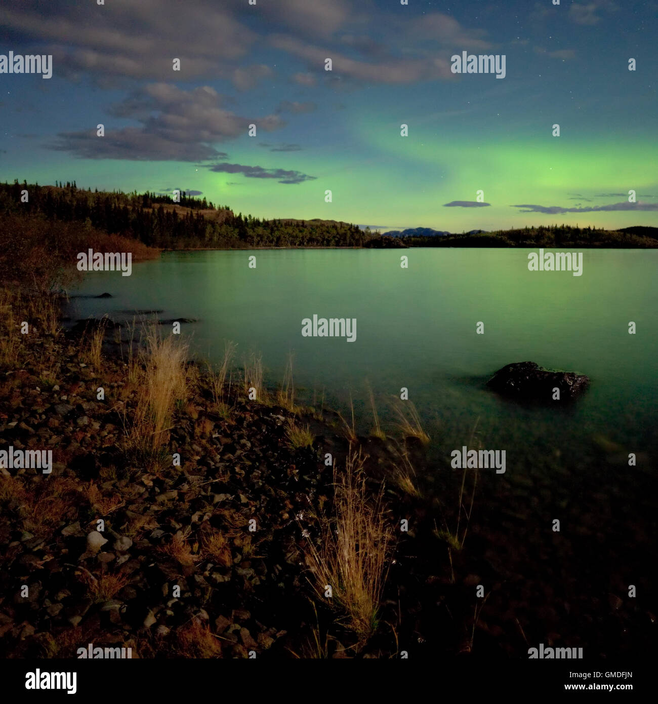 Aurora borealis (Northern lights) display Stock Photo - Alamy