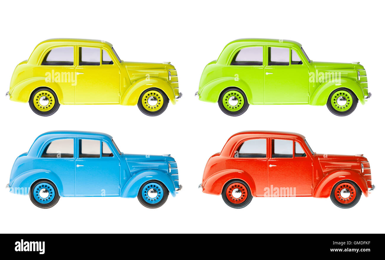 Set of retro cars Stock Photo - Alamy