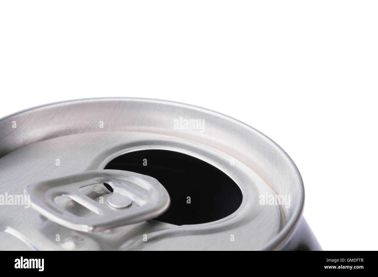 Opened aluminum can for soft drinks or beer Stock Photo - Alamy