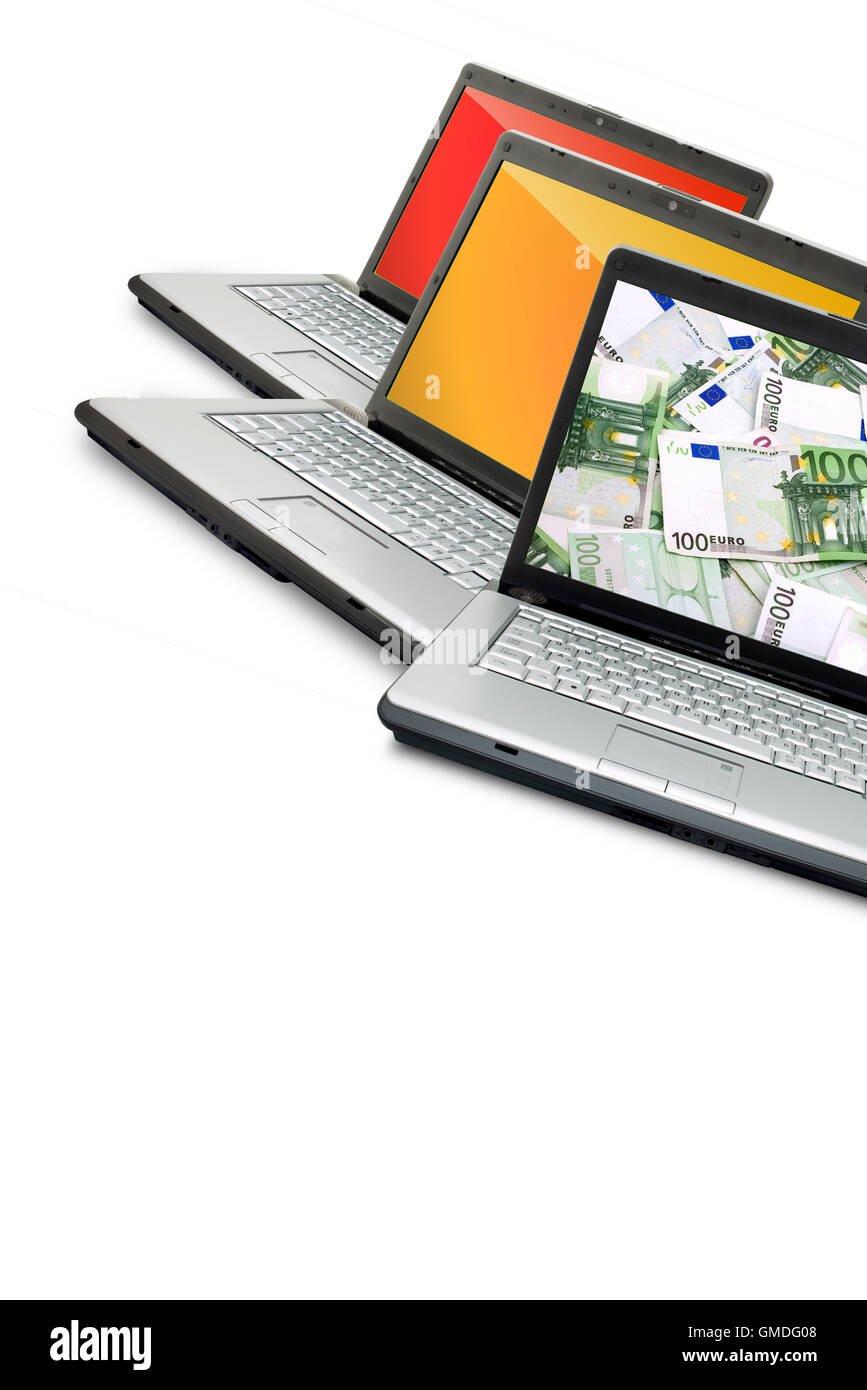 Blank screen money Cut Out Stock Images & Pictures - Alamy