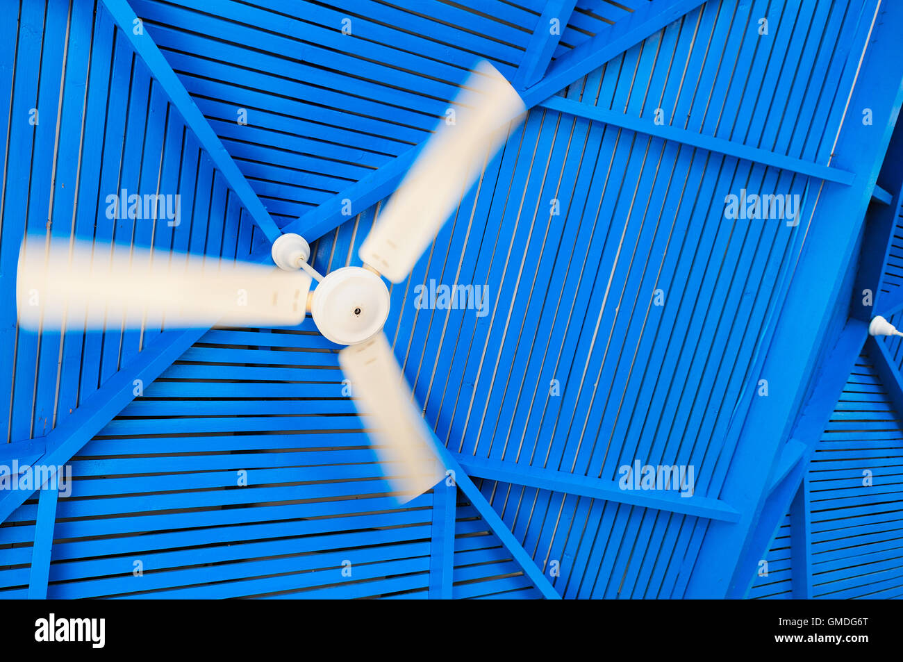 Blue fan hi-res stock photography and images - Alamy