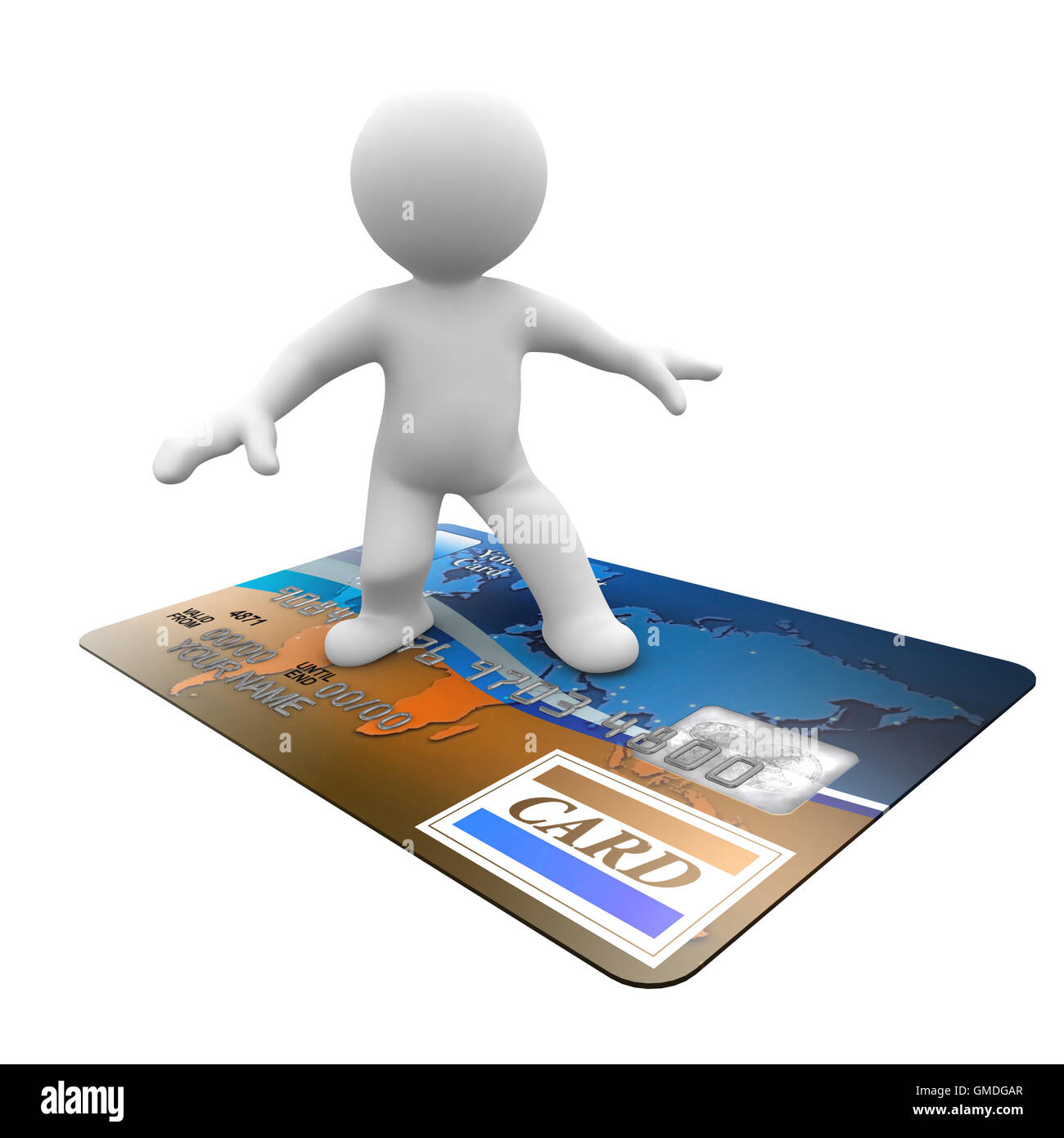 credit card flying with you Stock Photo - Alamy