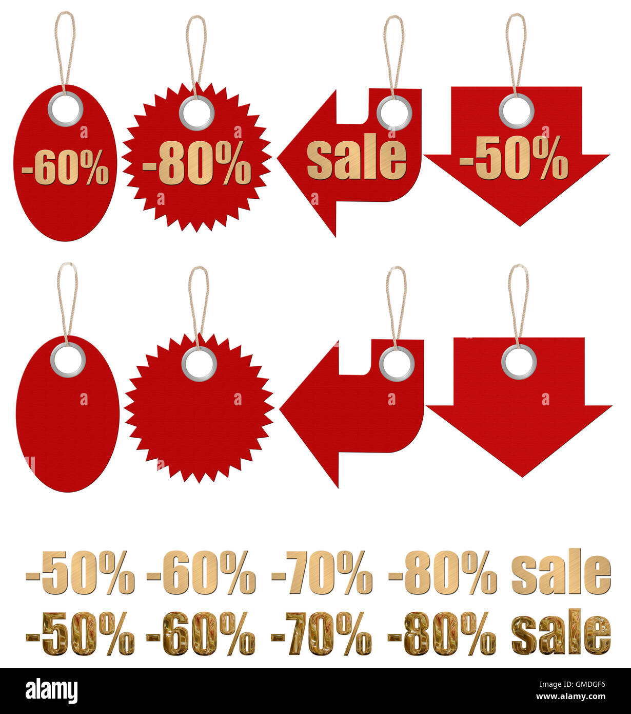 Percentage labels hi-res stock photography and images - Alamy