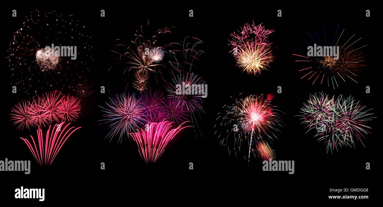 Fireworks part two Stock Photo - Alamy