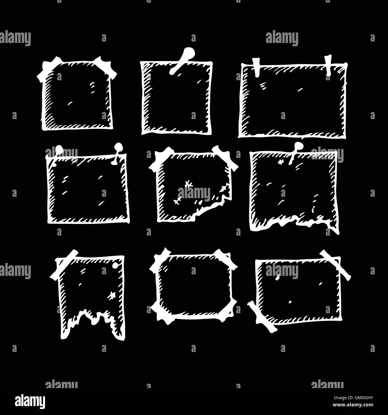 Handdrawn picture frames hi-res stock photography and images - Alamy