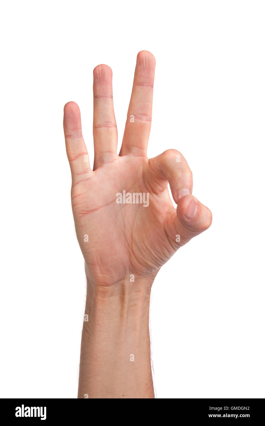 Hand showing zero hi-res stock photography and images - Alamy