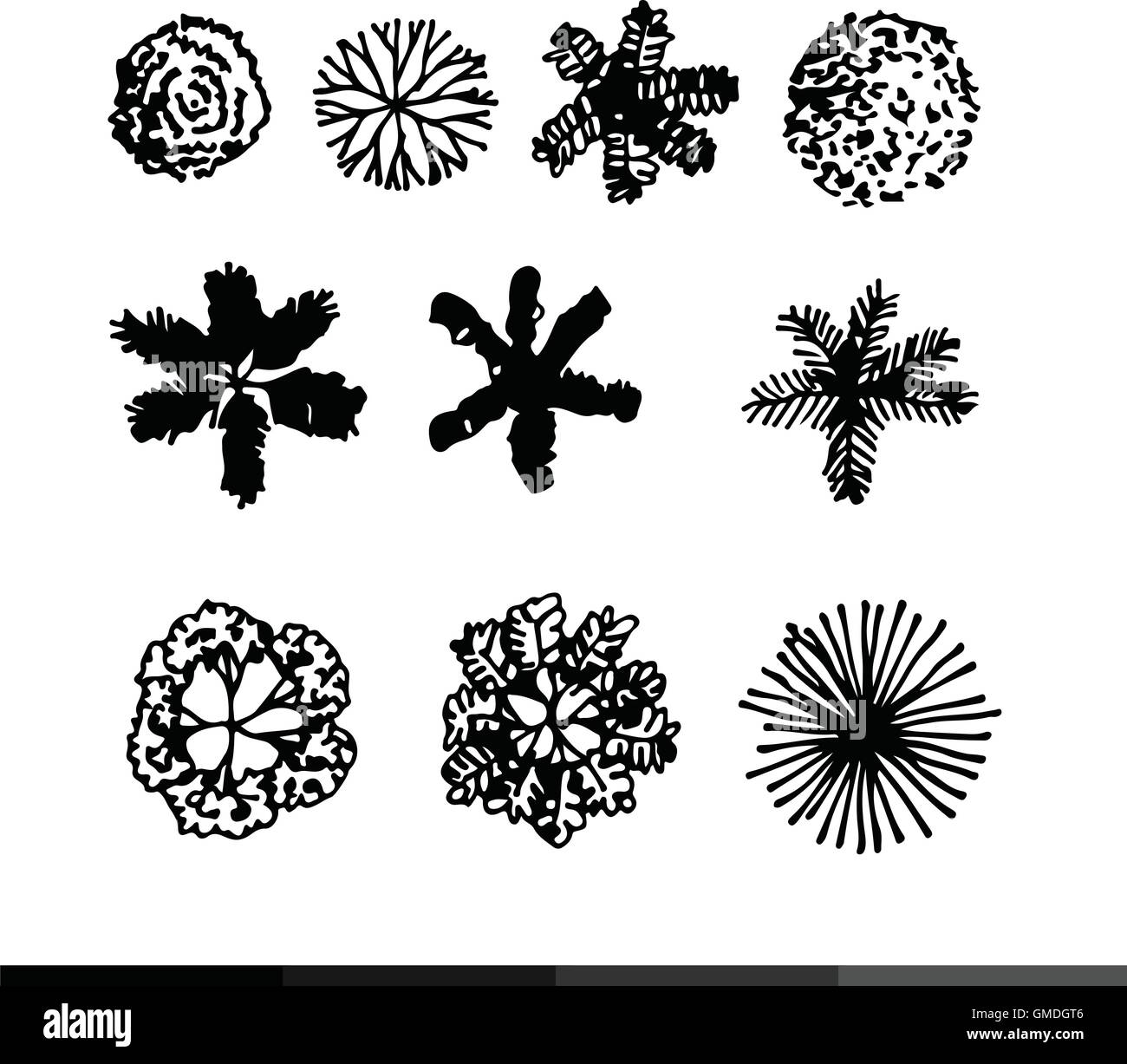 Hand Draw Tree Icon Illustration design Stock Vector Image & Art - Alamy