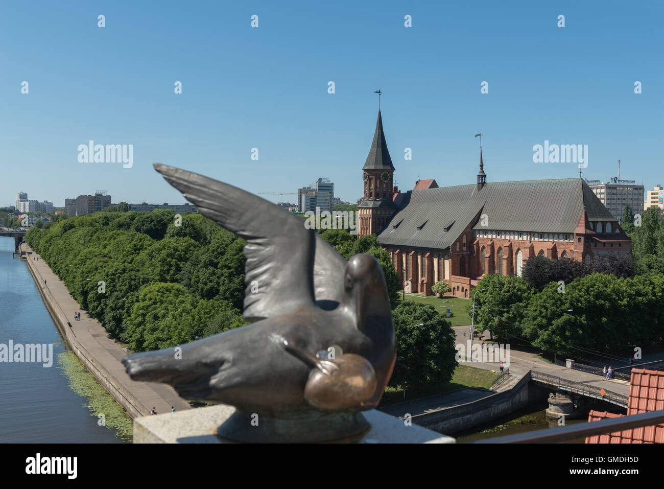 The cathedral on Cathedral Island , rebuilt after World War II ...